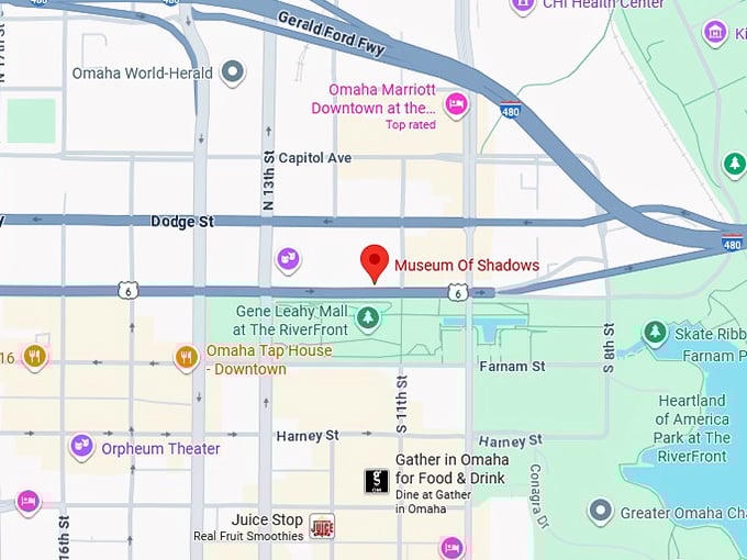 16. museum of shadows map