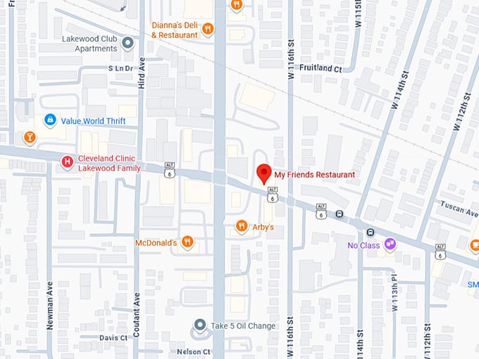 my friends restaurant map