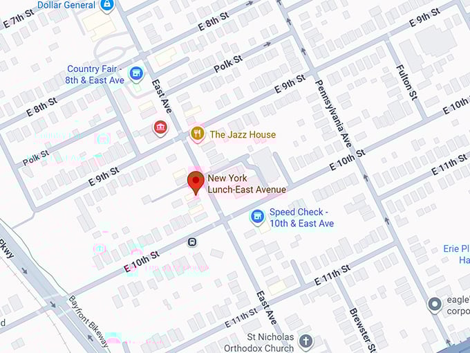 new york lunch east avenue map