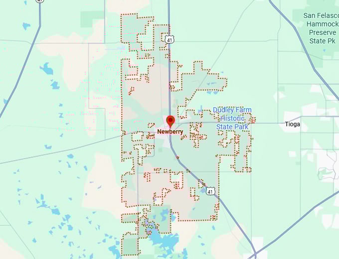 16. newberry map