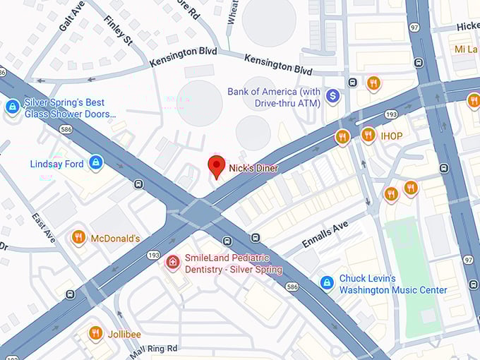 16. nick's diner map