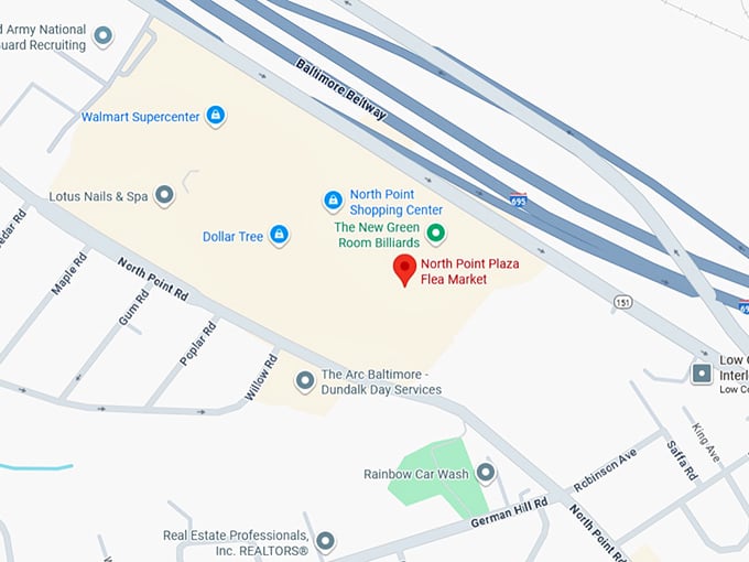 16. north point plaza flea market map
