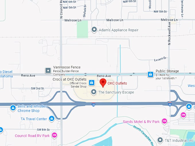 16. okc outlets map