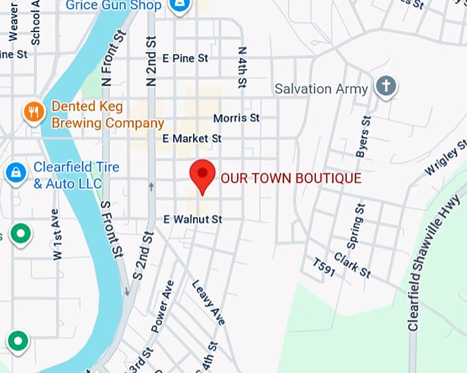 16. our town boutique map