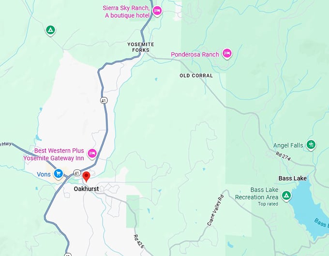 16. oakhurst map