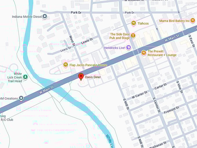 16. oasis diner map