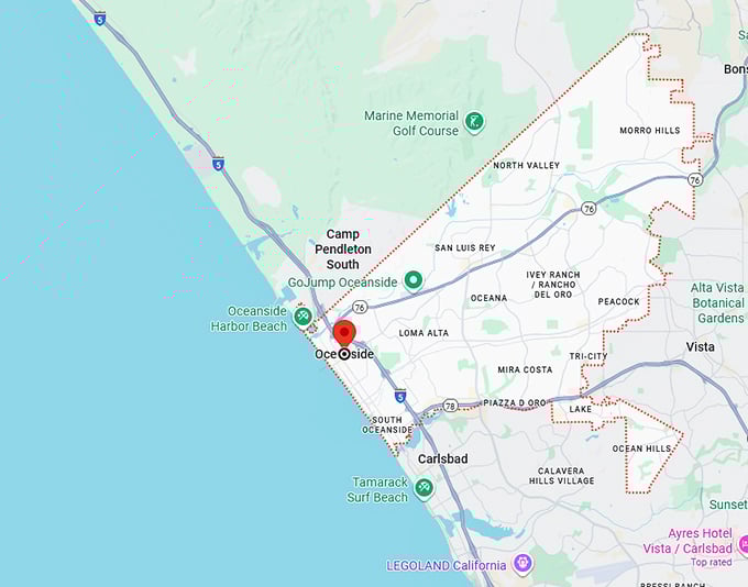 16. oceanside map
