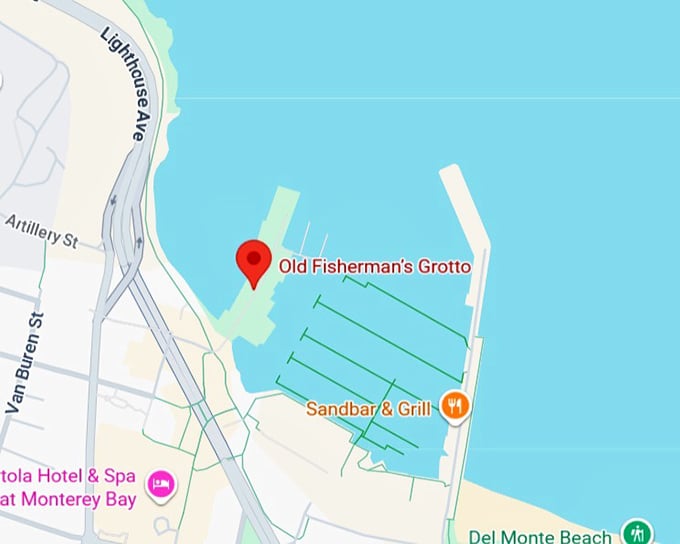 16. old fisherman’s grotto map