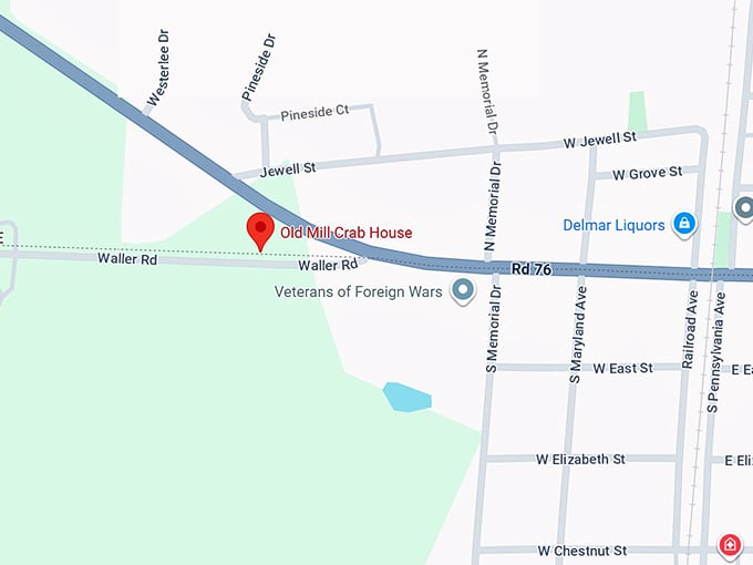 16. old mill crab house map