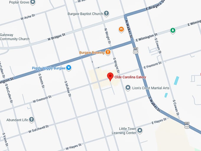 16. olde carolina eatery map