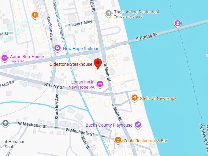16. oldestone steakhouse map