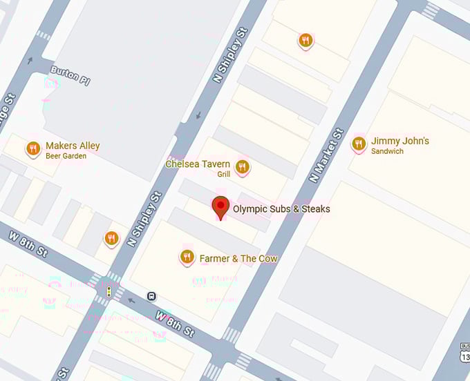 16. olympic subs & steaks map