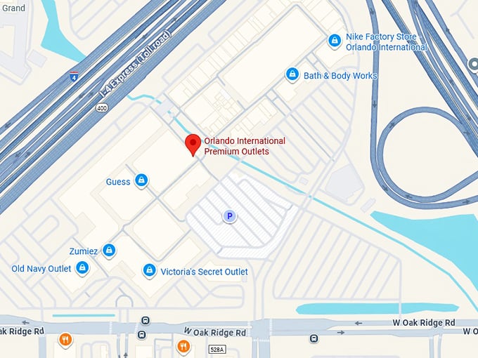 16. orlando international premium outlets map