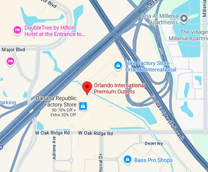 16. orlando international premium outlets map