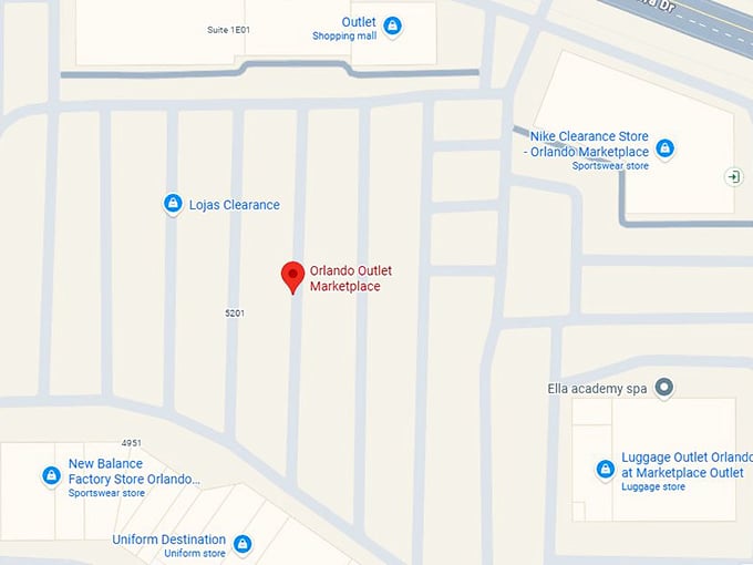 16. orlando outlet marketplace map