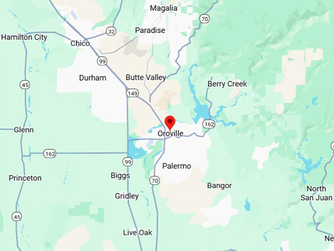 16. oroville map