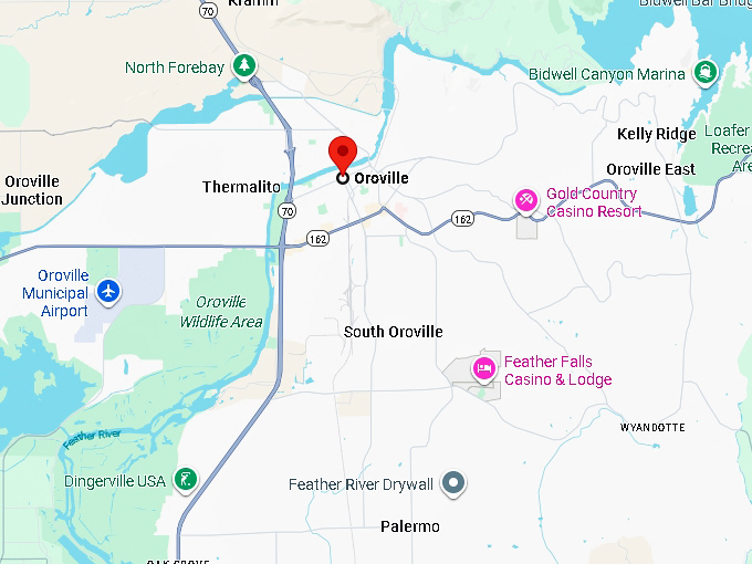 16. oroville map