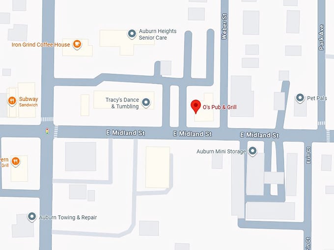 16. o’s pub & grill map