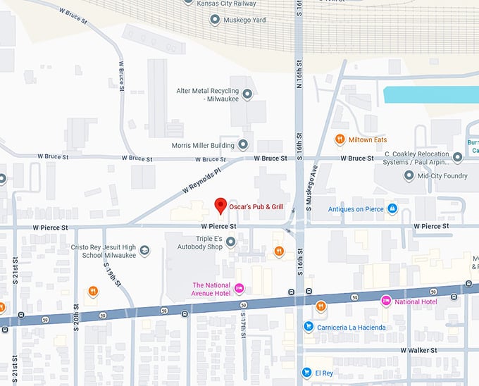 16. oscar’s pub & grill map