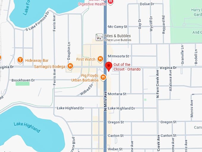 16. out of the closet orlando map