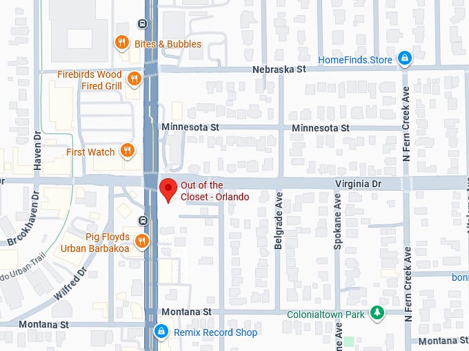 16. out of the closet orlando map