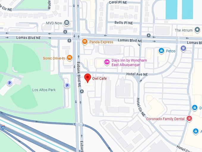 16. owl cafe map