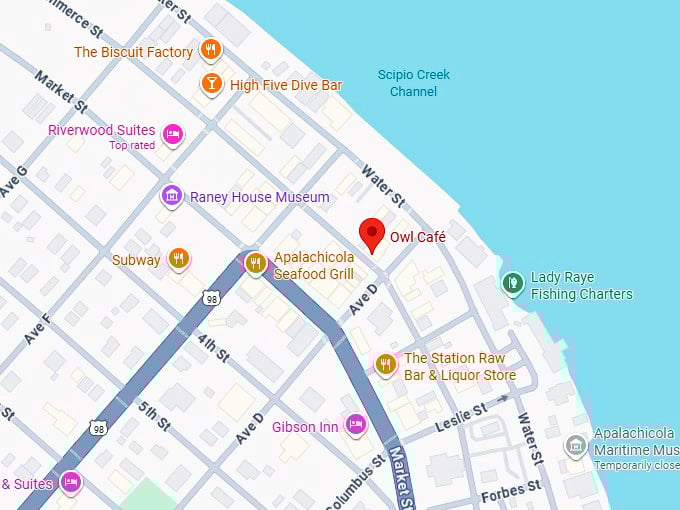 16. owl cafe map