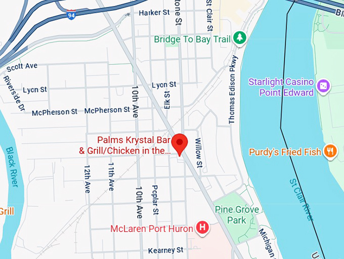 16. palms krystal bar & grill ⁄ chicken in the rough map