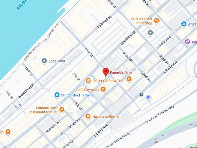 16. pamela’s diner (60 21st st) map