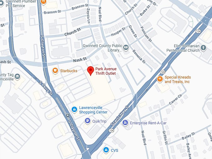 16. park avenue thrift outlet map