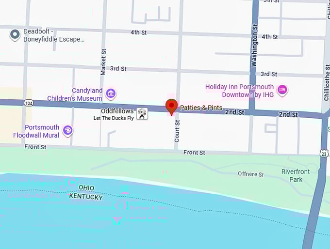 16. patties & pints map