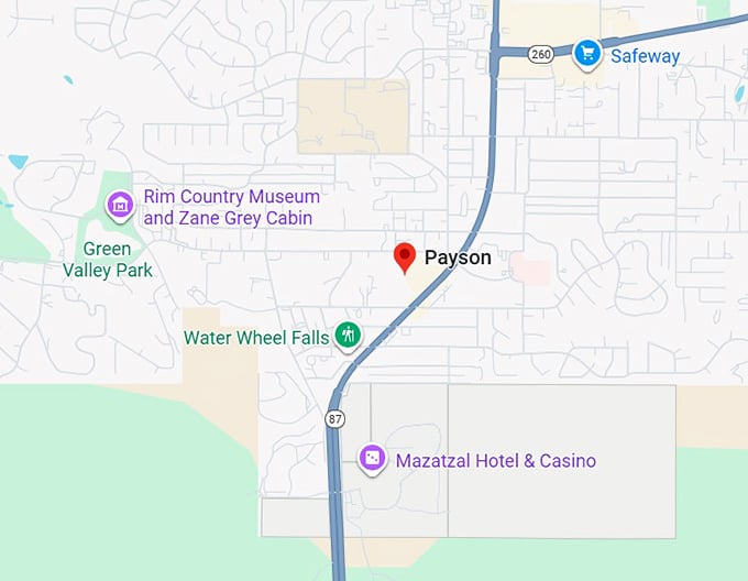 16. payson map