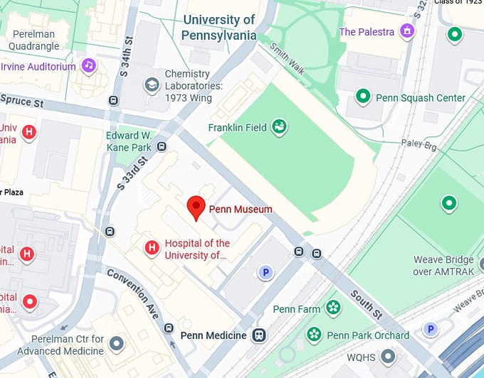 16. penn museum map