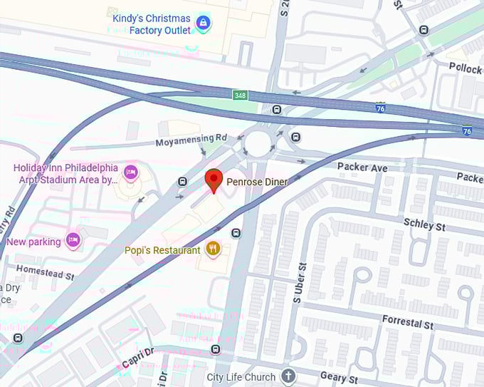 16. penrose diner map