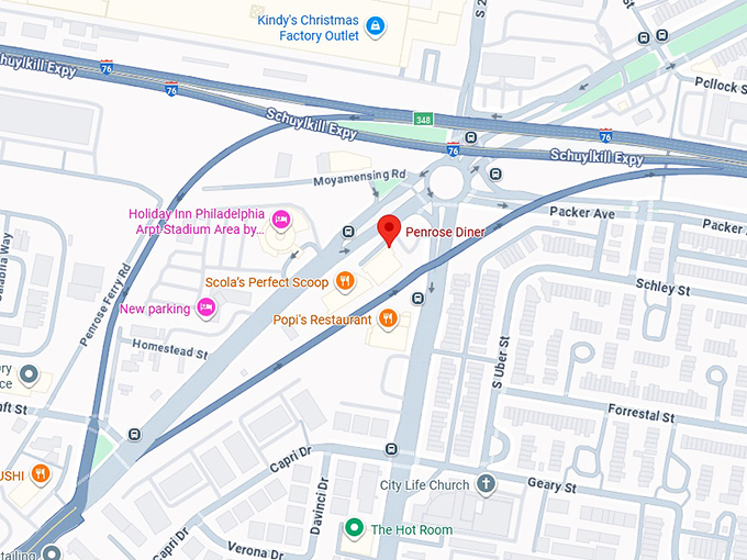 16. penrose diner map