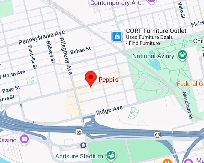 16. peppi's (927 western ave) map