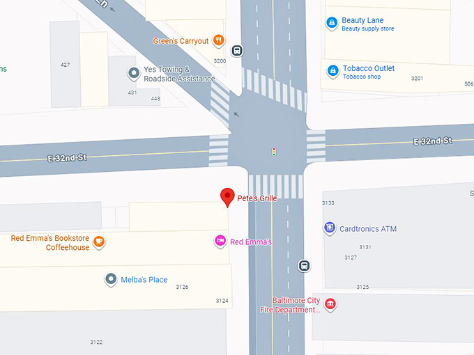 16. pete's grille map