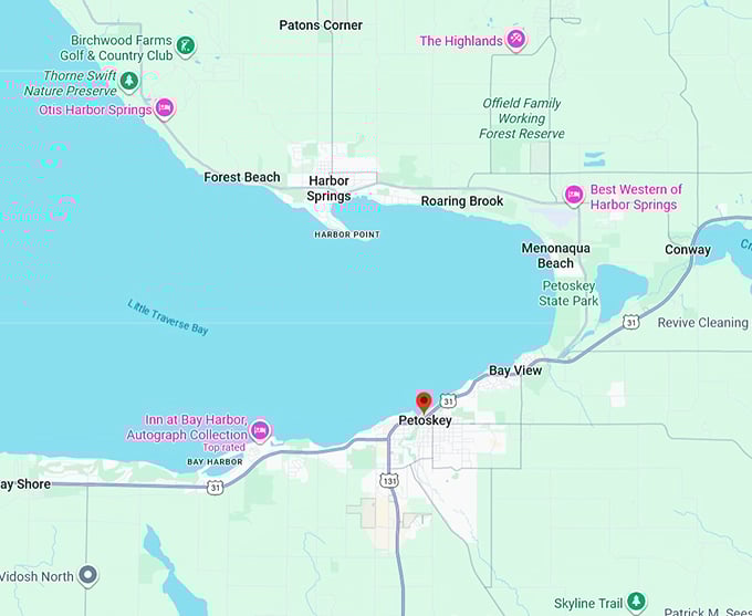 16. petoskey map