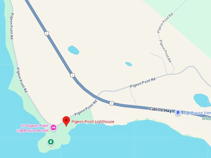 16. pigeon point lighthouse map
