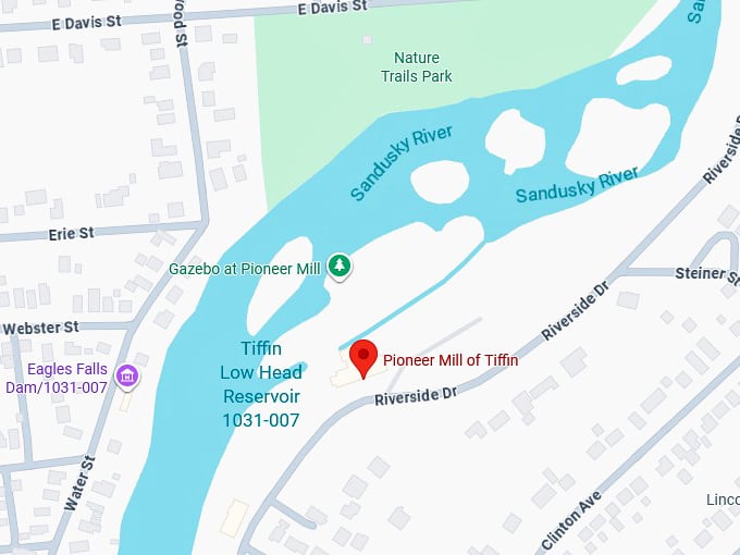 16. pioneer mill of tiffin map