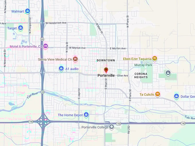 16. porterville map