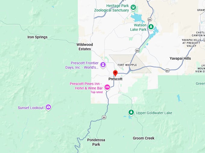 16. prescott map