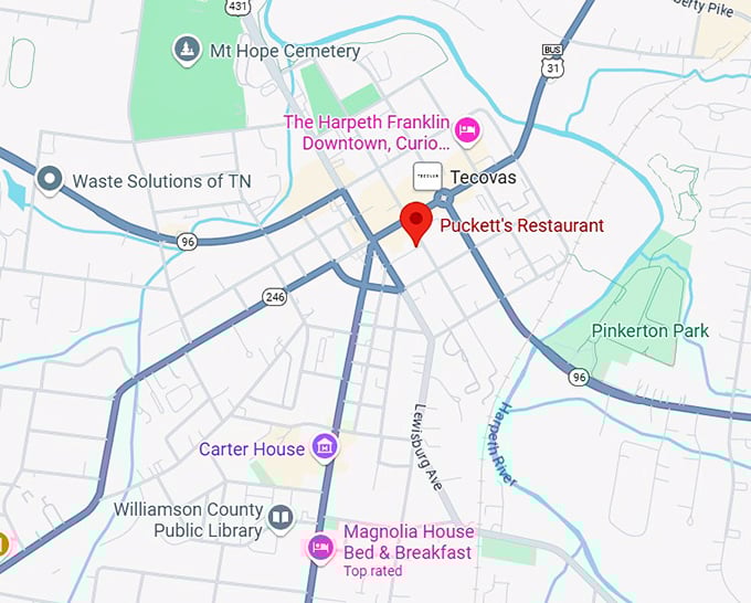 16. puckett's restaurant map
