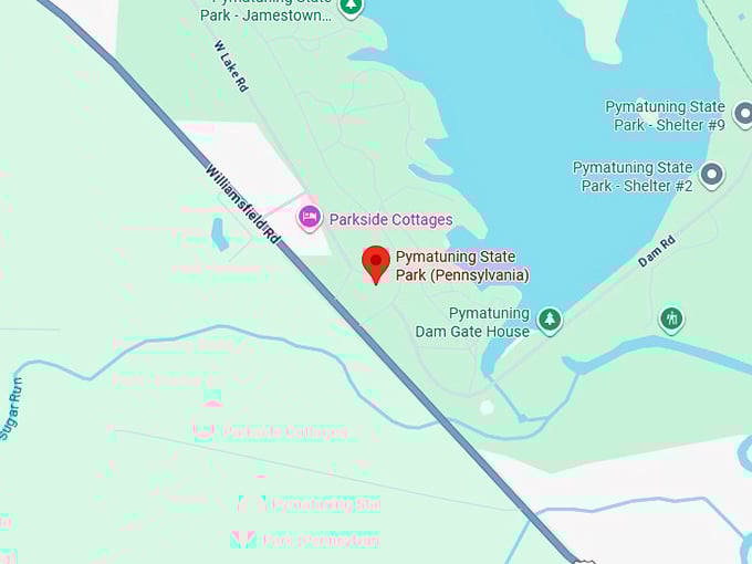 16. pymatuning state park (pennsylvania) map