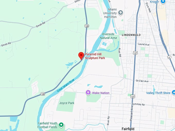16. pyramid hill sculpture park map
