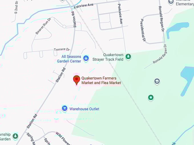 16. quakertown farmers market and flea market map