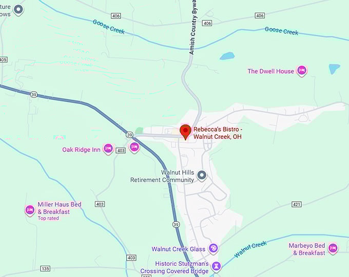 16. rebecca's bistro walnut creek, oh map