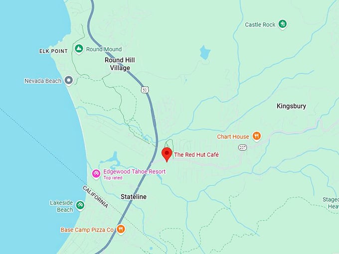 16. red hut café map