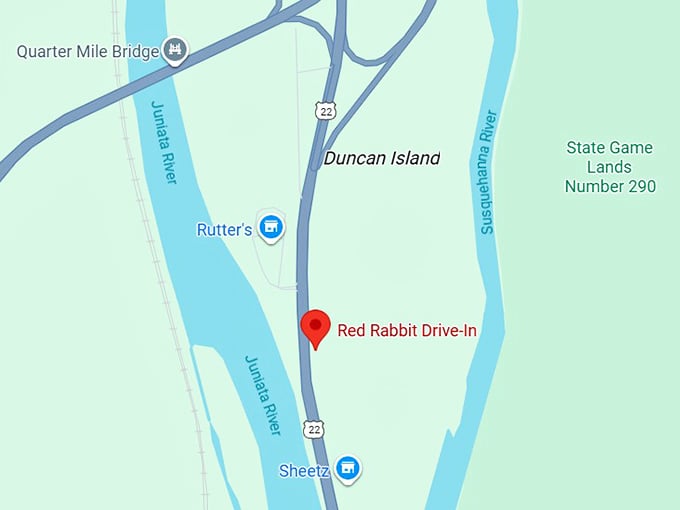 16. red rabbit drive in map