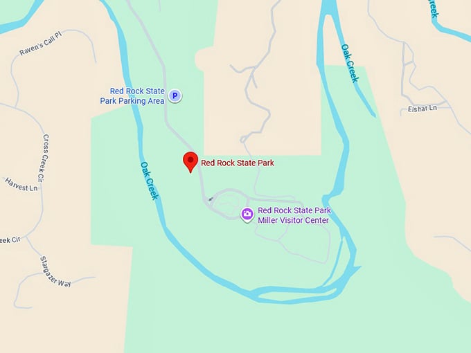 16. red rock state park map